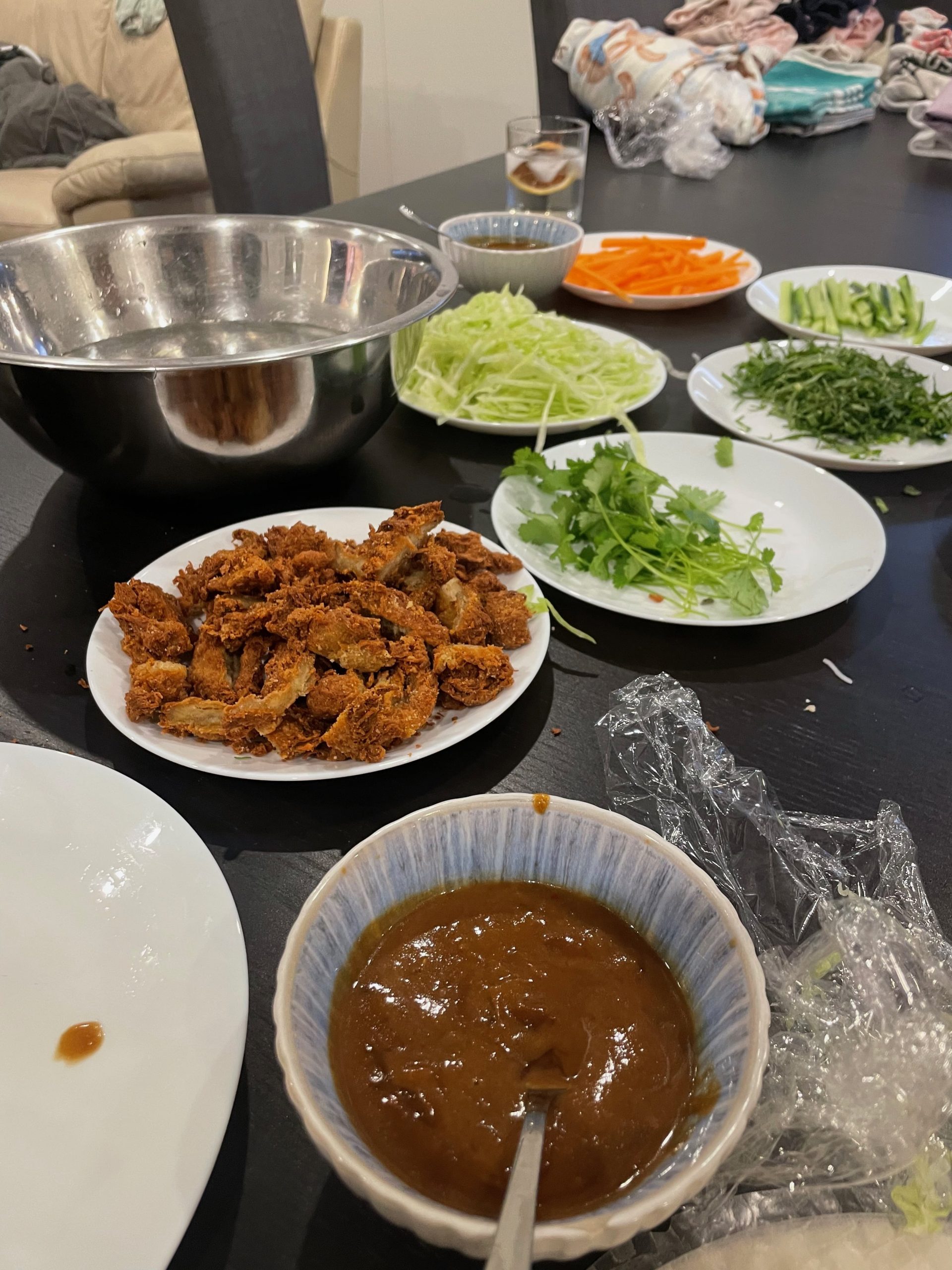 Lamyong Vegan Salted Crispy Chicken cold rolls – threepiecefeed